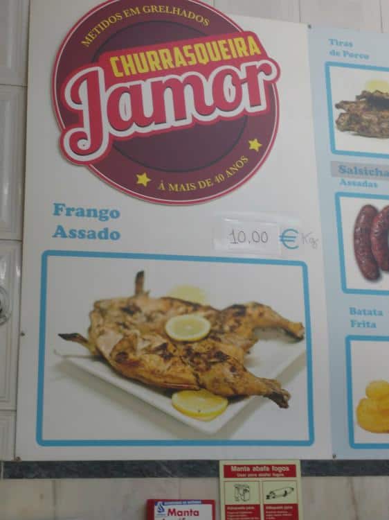 Menu at Varandas do Jamor restaurant, Queluz