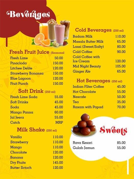 Shree Rathnam Menu, Menu for Shree Rathnam, VIP Road, Zirakpur - Zomato