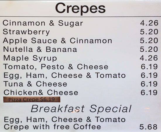 Menu at Ruffage Sandwiches, Coquitlam