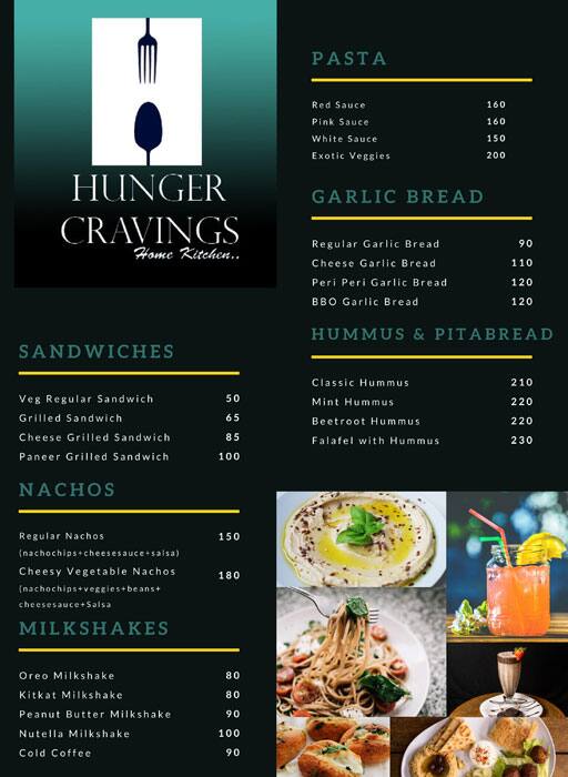 Menu of Hunger Cravings, Malad West, Mumbai