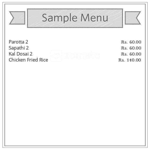 Menu of ABY Fast Food, Anna Nagar East, Chennai