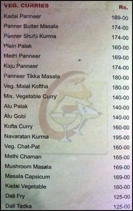 Menu at Golden Deer Bar & Restaurant, Hyderabad, 2nd Floor