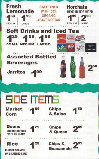 Menu at Go Loco Street Tacos & Burritos restaurant, Burleson, 210 SW ...
