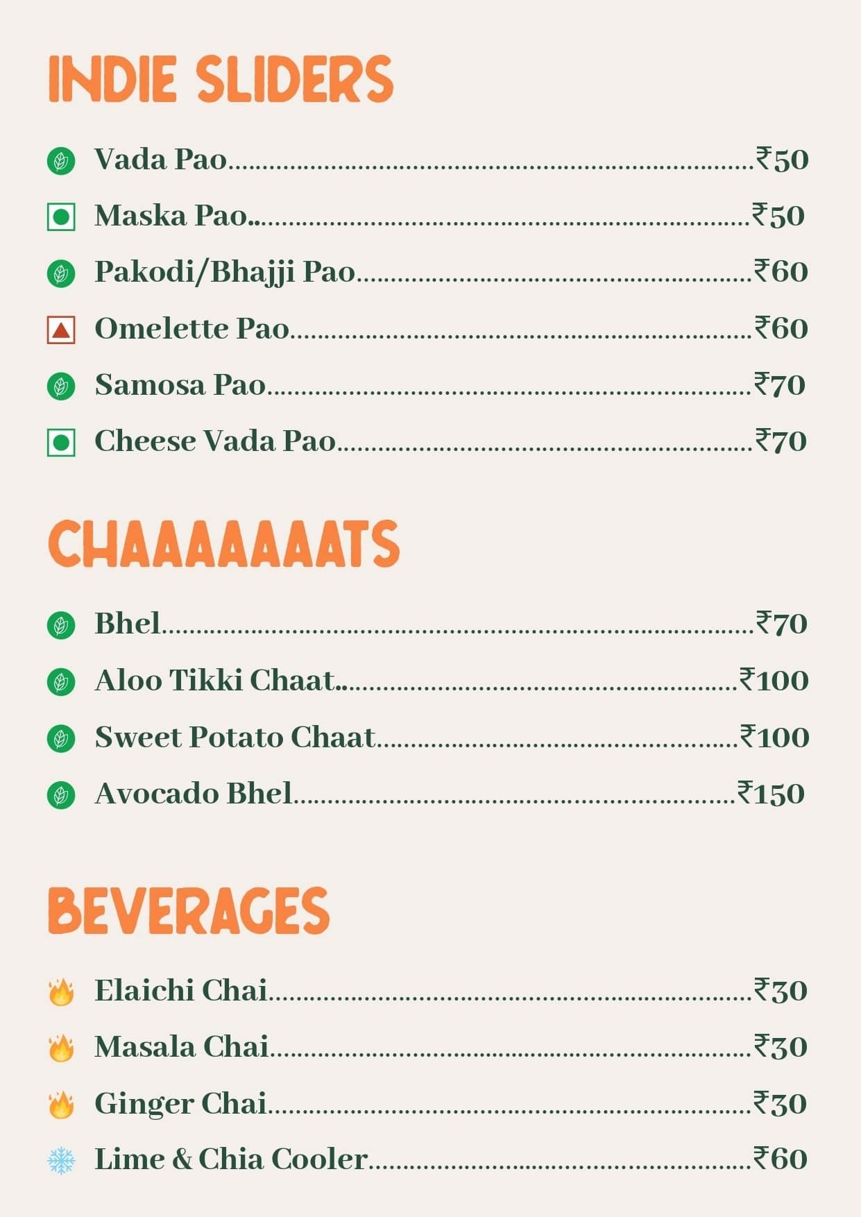 Menu Of Samosa Goa Panaji Goa