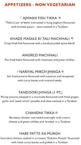Menu at Machaan, Ahmedabad, 2GG5+JXR