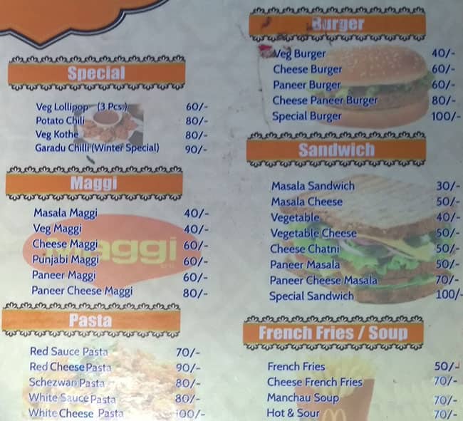 Menu at Jain Shree Kanchan, Indore, 56 Dukan St