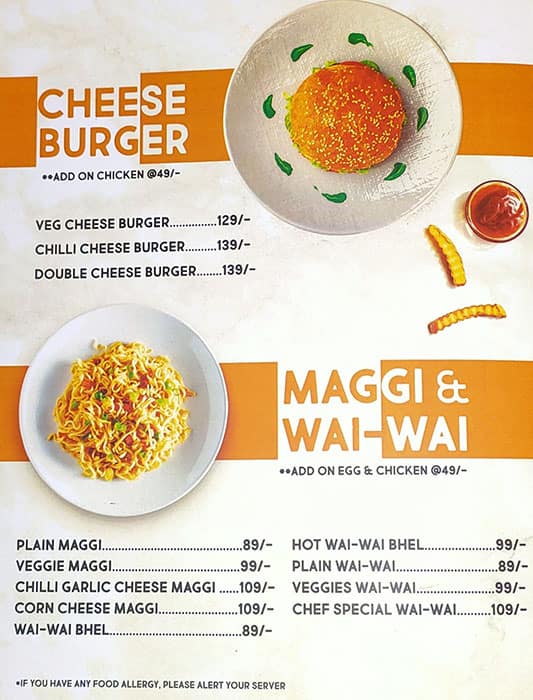 Menu at The Loop Cafe & Restaurant, Kolkata