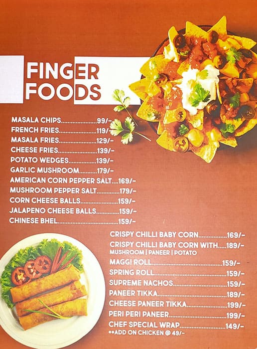 Menu at The Loop Cafe & Restaurant, Kolkata