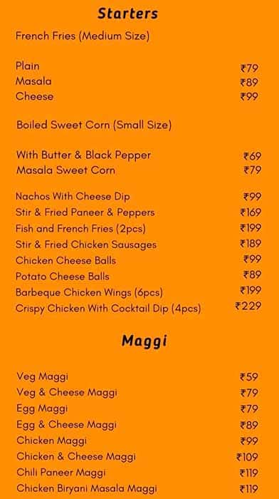 Menu of Inn Side Magazine, Tollygunge, Kolkata