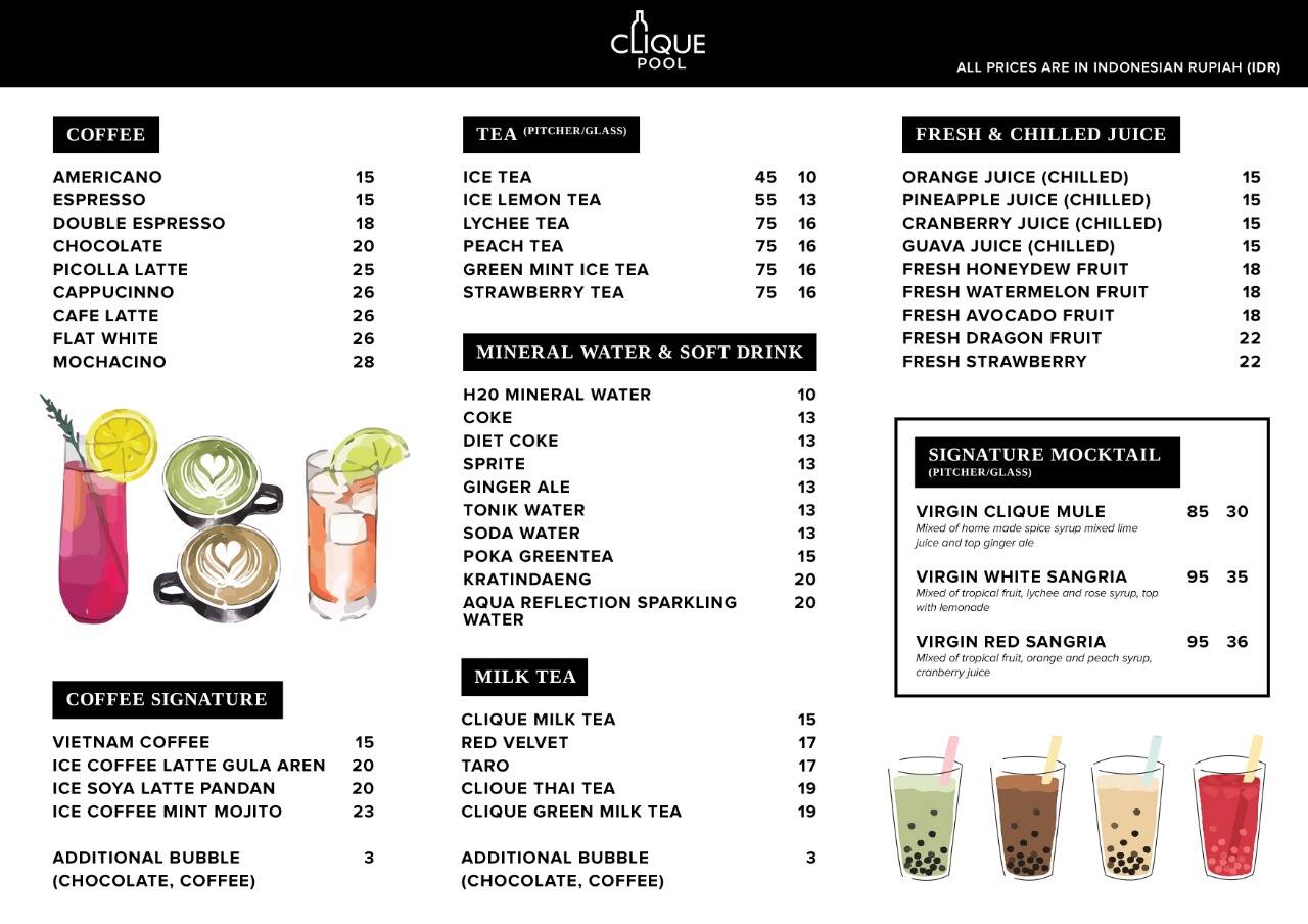 Clique Bar Menu Outlet | dntu.edu.vn