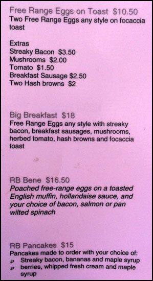 Menu at Reality Bites Cafe & Catering, Christchurch