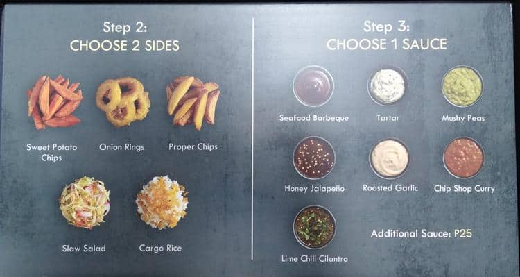 Menu at CargoFish restaurant, Taguig, Unit K4-1A 4th Floor Uptown Mall BGC