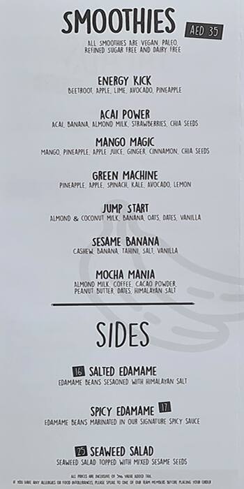 Menu at Poke & Co restaurant, Dubai, G02