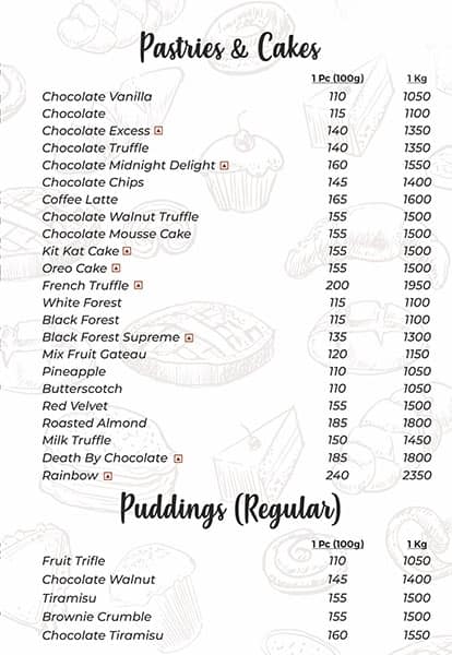 Menu of Upper Crust, Prahlad Nagar, Ahmedabad