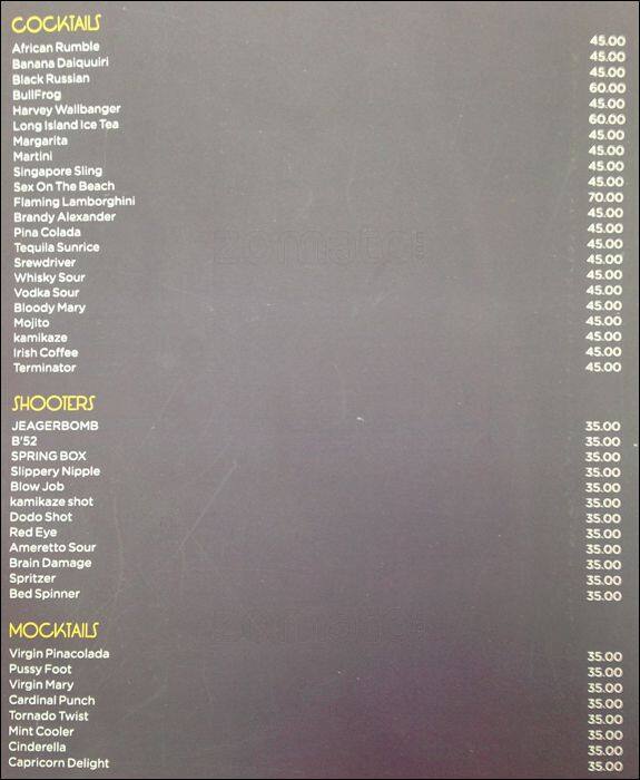 Menu at VR Maroosh Lebanese Restaurant, Dubai