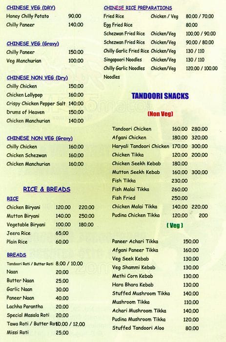 Menu at Food Mantra, Greater Noida, Shop 30-31