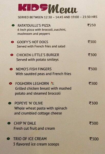 Alfresco Beyond the Eatery - Four Points by Sheraton Menu - Zomato