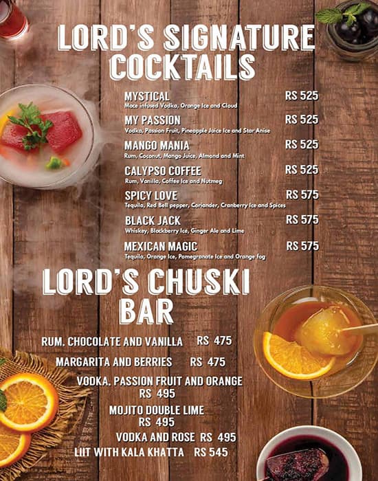 Lord Of The Drinks Menu, Menu de Lord Of The Drinks, Sector 38, Noida ...