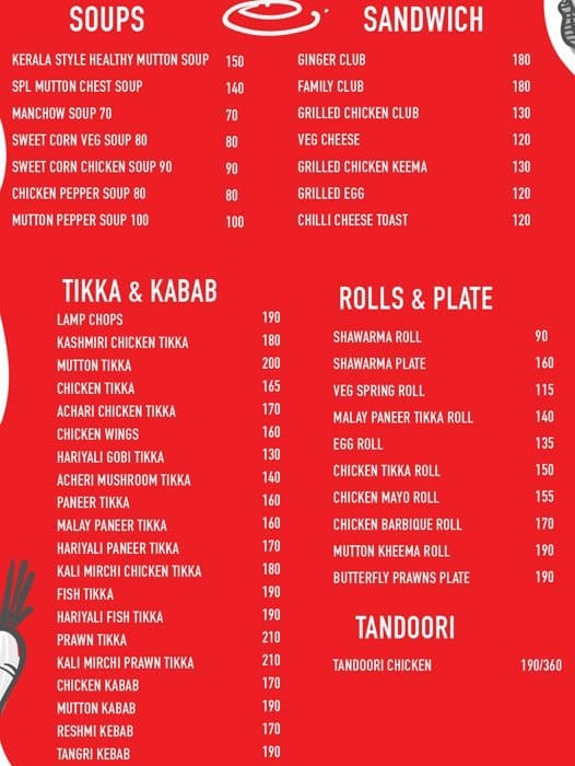 Spiizee Madras Adyar Menu, Menu for Spiizee Madras Adyar, Adyar ...