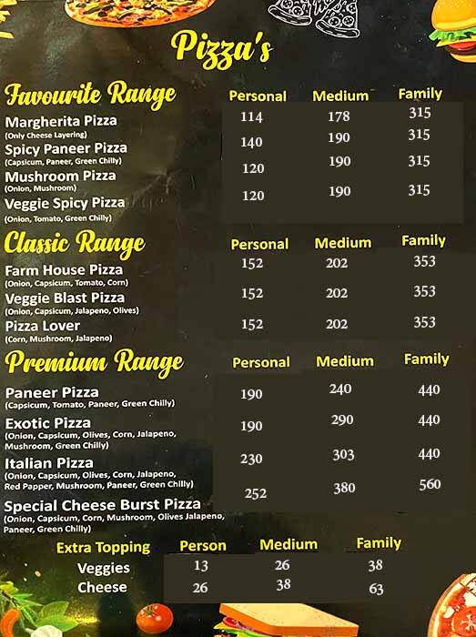 Menu of Sardaran Da Dhaba - Kulcha Hutt, Basant Nagar, Amritsar