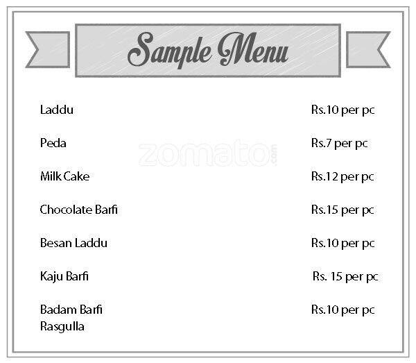 Menu at Rupam Jalpan, Guwahati