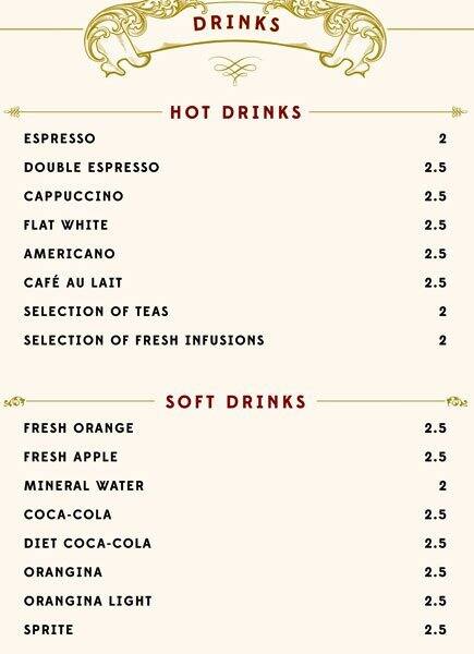 Menu at Café Rouge - London Euston (Rapide) restaurant, London