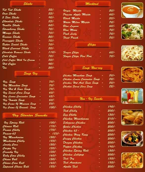 Menu of The Daily Grill, Civil Lines, Raipur