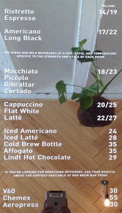 Menu at Uncle Faouzi Braamfontein restaurant, Johannesburg, 73 Juta St