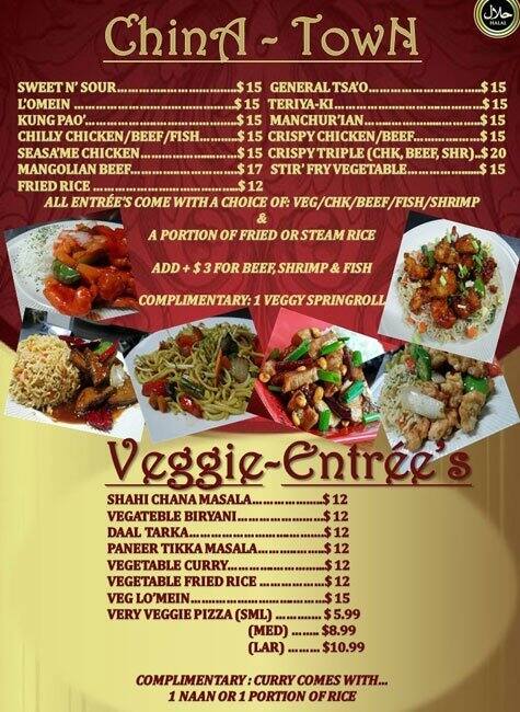 Menu at Chaska Grill restaurant, Orlando, International Dr