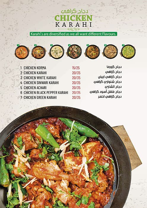 Menu of Nawabi Restaurant, Al Barsha, Dubai