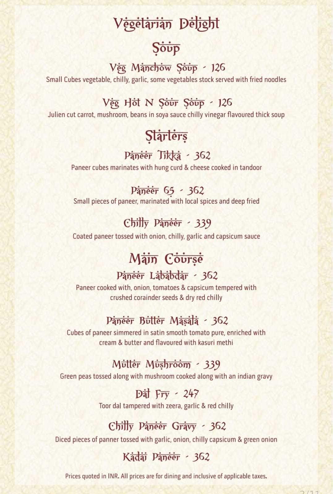 Menu of Mount Road Bilal - Kebabs And Biryani, Thousand Lights, Chennai