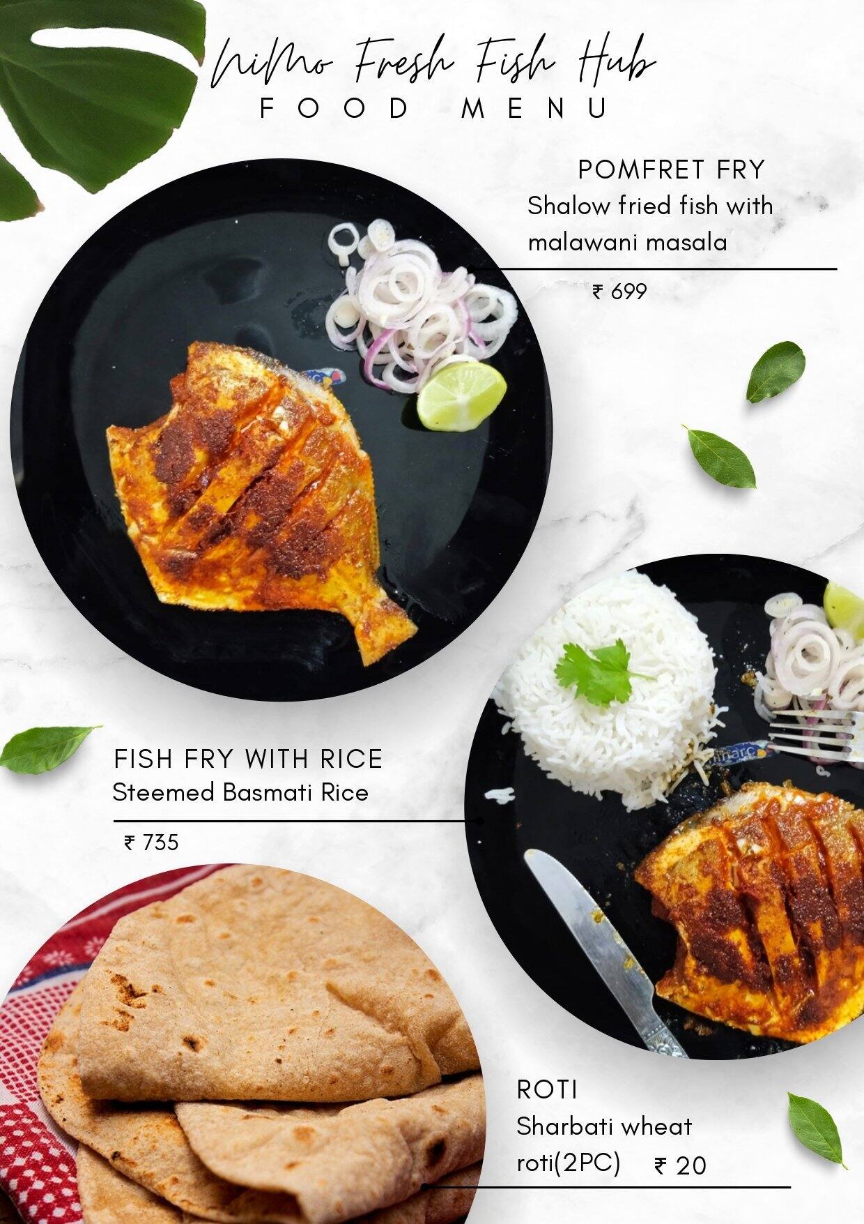 Menu of Nimo Fresh Fish Hub, Mira Road, Mumbai