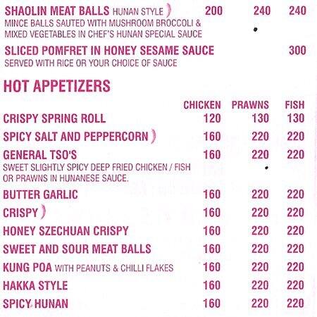 Menu at Ali Baba's Live kitchen, Pune