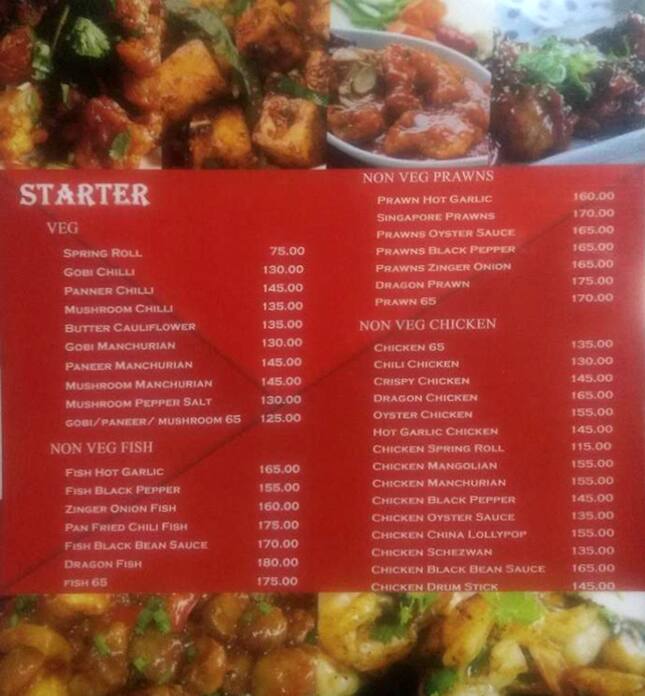 Menu at Mr. Chick, Chennai, 314