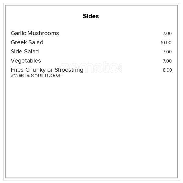 Menu at Caution Dining Lounge, Napier