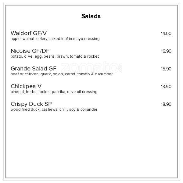 Menu at Caution Dining Lounge, Napier