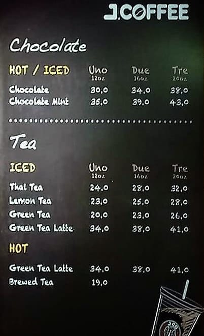 Menu at J.CO Donuts & Coffee cafe, Bandung