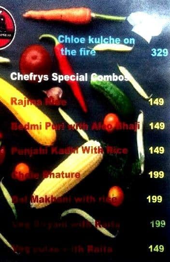 Chefrys Express Menu, Menu for Chefrys Express, Bopal, Ahmedabad - Zomato