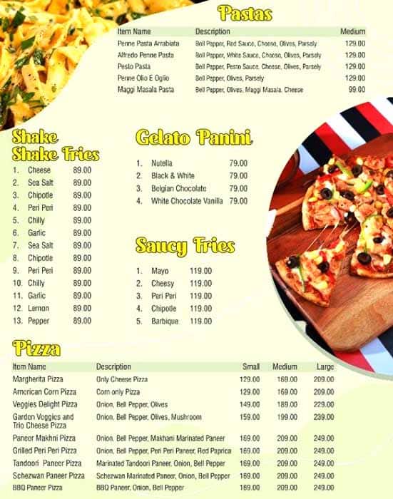 Menu at Ice Frost Dessert Café, Hyderabad