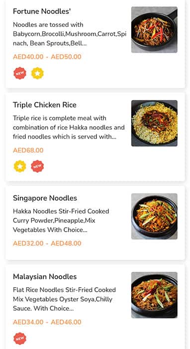 Menu at Wok & Curry Restaurant, Sharjah