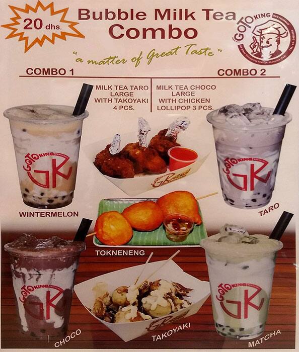 Menu at Goto King cafeteria, Dubai, Opposite Fakhree Center