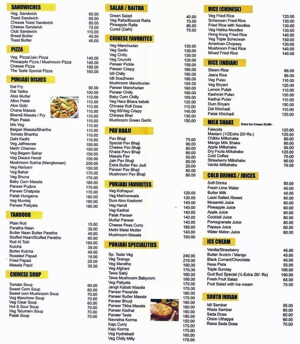 The Taste Menu, Menu for The Taste, Wagholi, Pune - Zomato