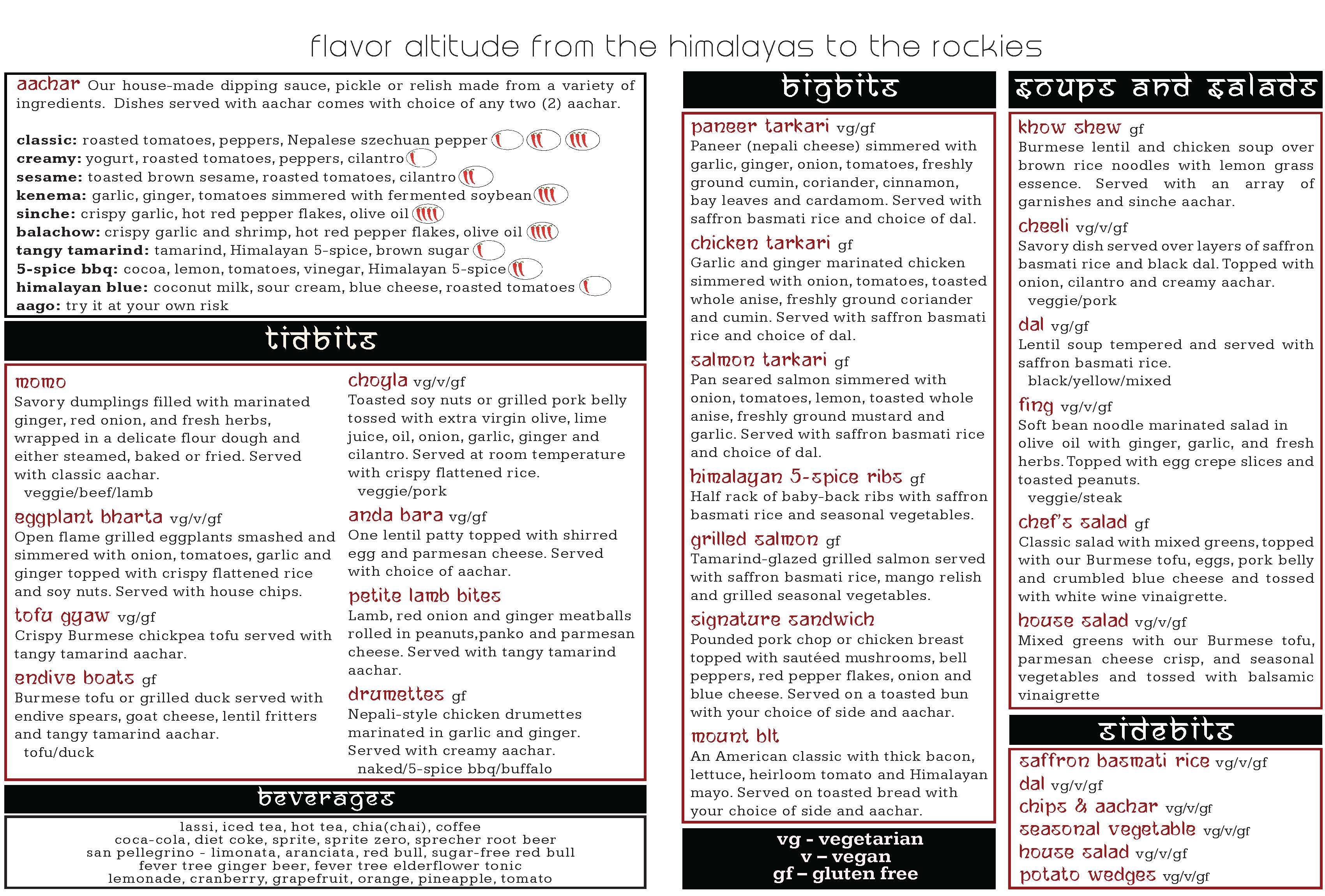 Menu at the cheel pub & bar, Thiensville