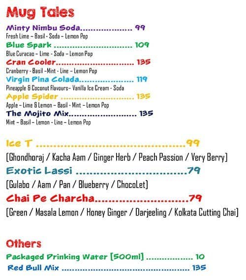 Menu at Food Path, Kolkata, 111