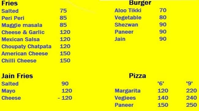 Menu of Desserts & More, Dadar West, Mumbai