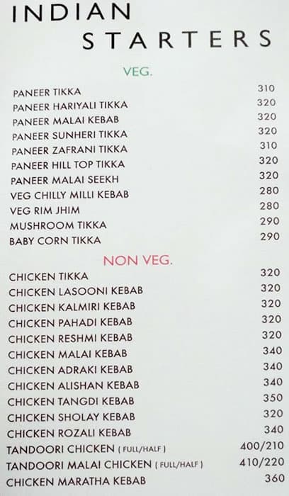 Menu of Spice Xpress, Vikhroli, Mumbai