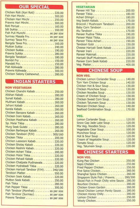 Lotus Court Menu, Menu for Lotus Court, Andheri Lokhandwala, Andheri ...