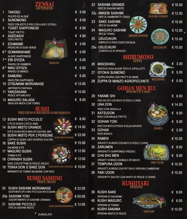 Yoki a Roma: Foto del Menu con Prezzi - Zomato Italy