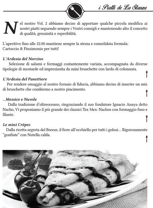 Menu da La Stanza - non solo per Gentiluomini pub & bar, Roma