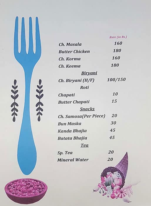 Menu of Raza Food Corner, Kopar Khairane, Navi Mumbai